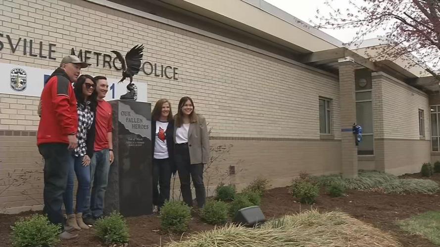 LMPD unveils monument to fallen officer in Portland neighborhood ... LMPD unveils monument to fallen officer in Portland neighborhood ...