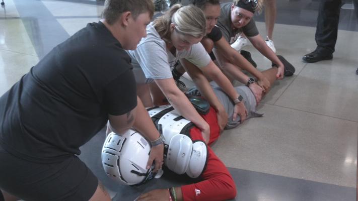 First responders, student athletes train to prepare for heat stroke and ...