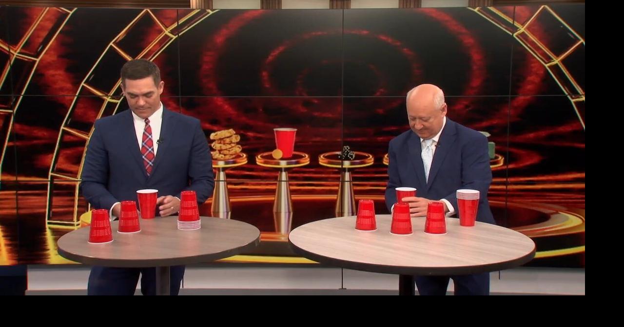 Sterling and Mike play a game of Flippy Cup | | wdrb.com