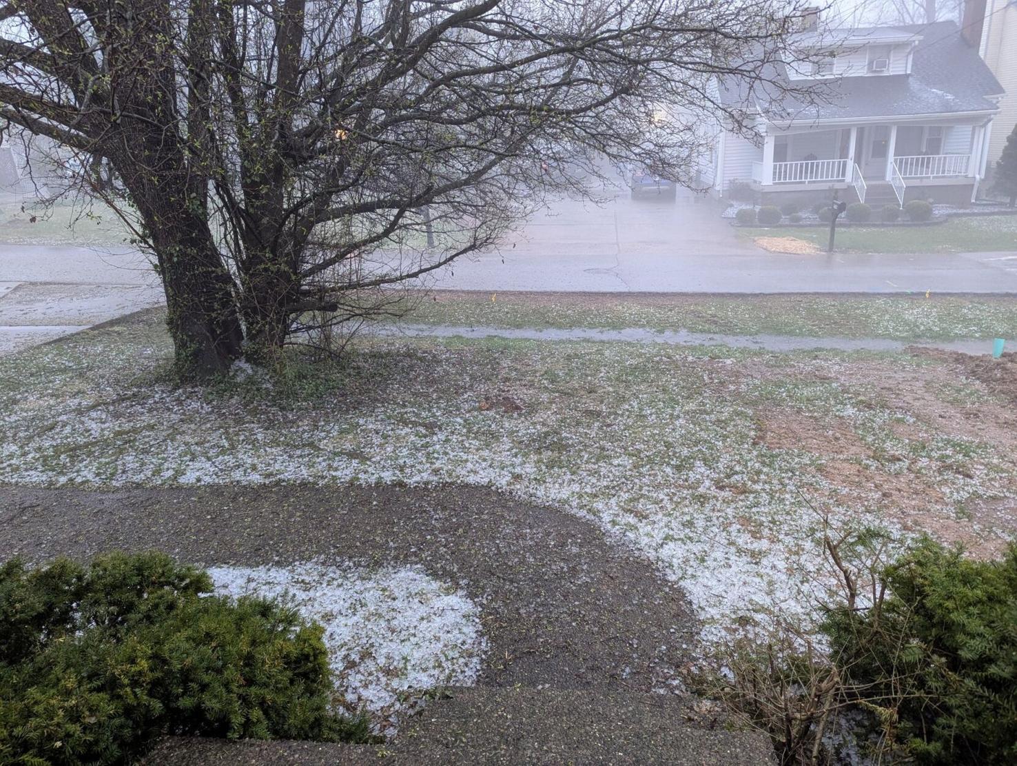 IMAGES | Severe hailstorm strikes Kentuckiana area with large ice ...