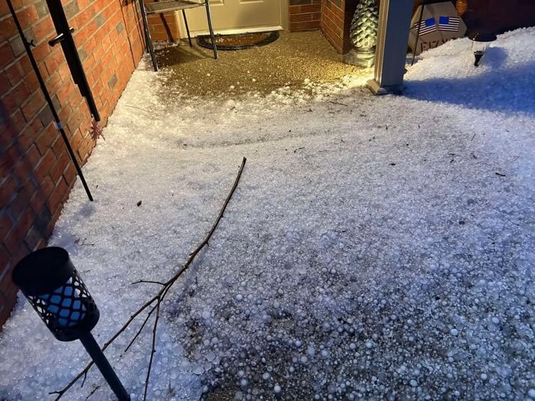 IMAGES | Severe hailstorm strikes Kentuckiana area with large ice ...