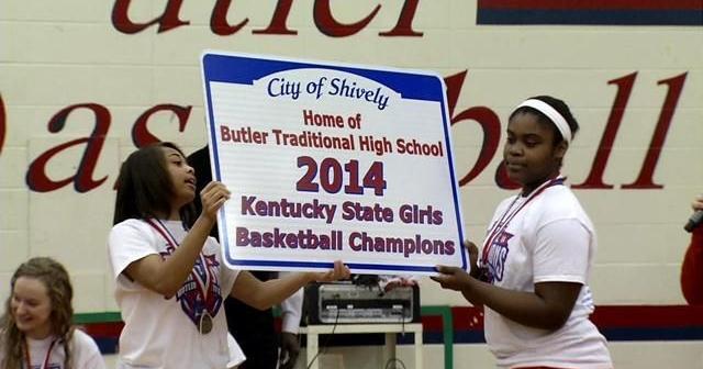 Butler High School girls basketball team gets championship banner ...