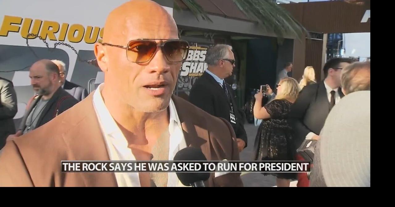 Dwayne 'The Rock' Johnson encourages to run for US President | Wdrb ...
