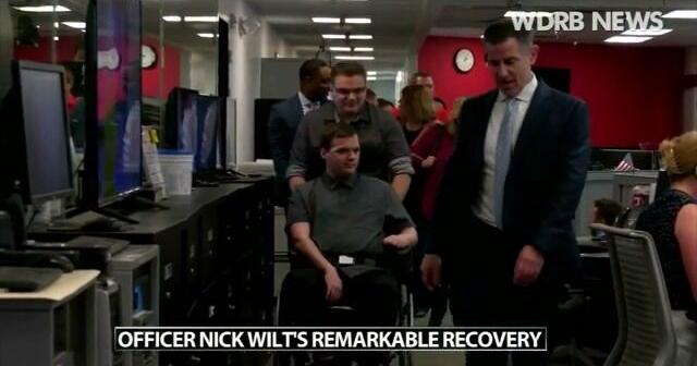 A special visit from a local hero | Officer Nick Wilt and his family ...