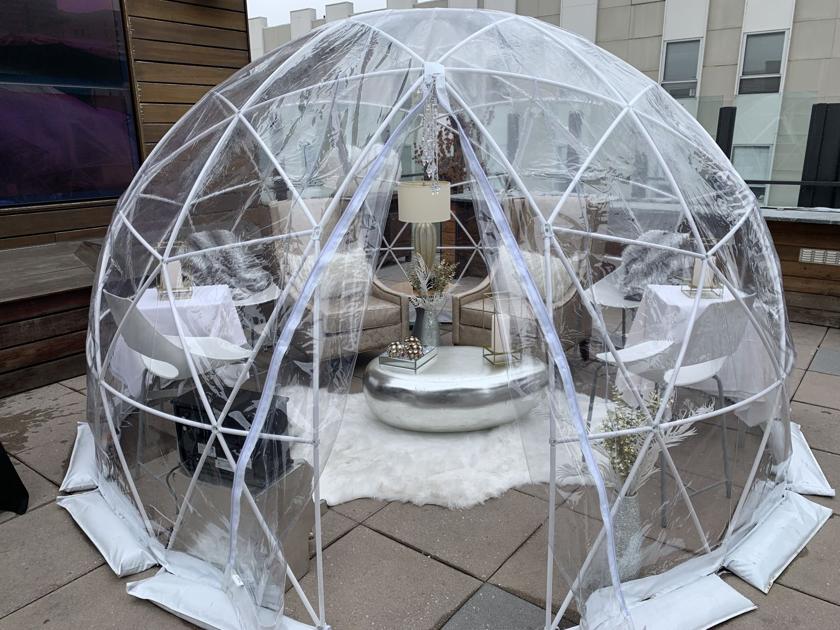 Louisville rooftop bar gets creative with heated igloos | Business ...