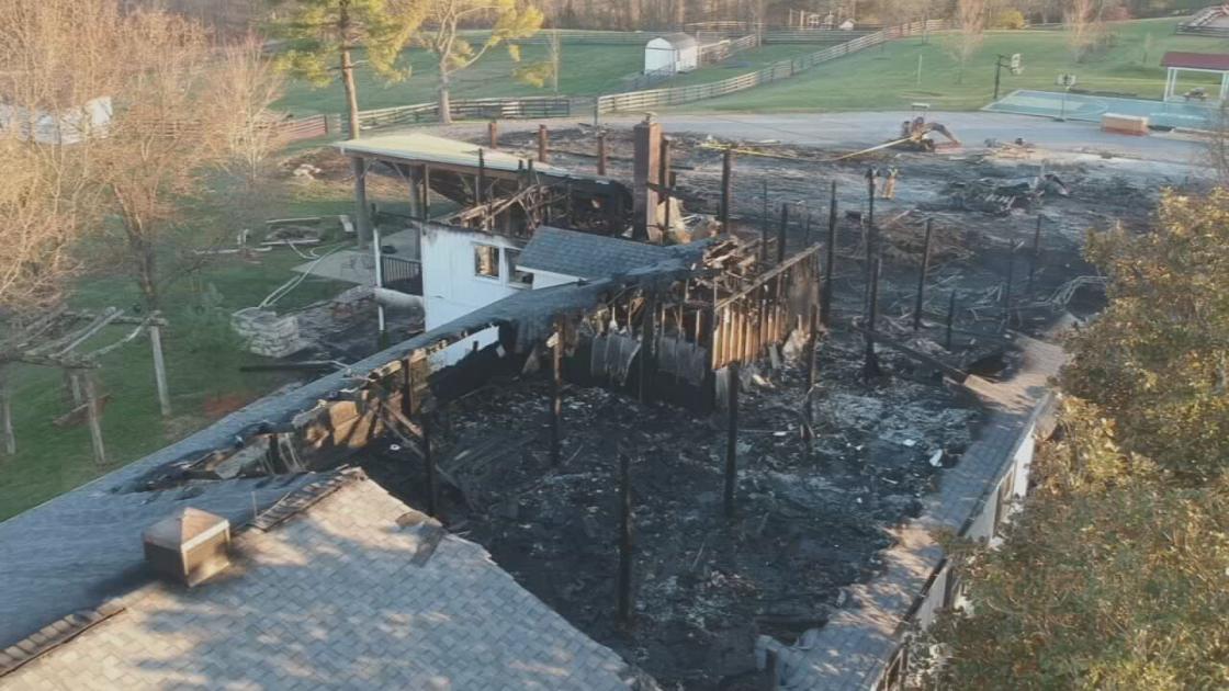 Camp Hi-Ho fire drone footage | | wdrb.com