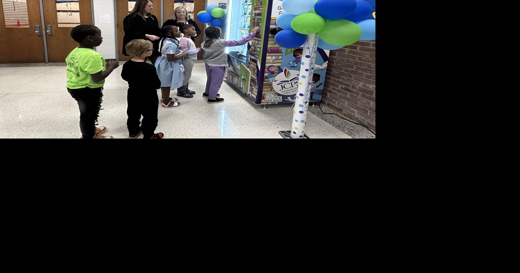 Anonymous donor gifts JCPS elementary school with book vending machine ...