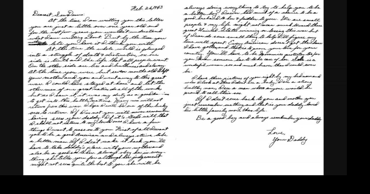 Letter Sgt. Reed Wrote to his family | | wdrb.com