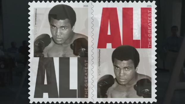 New Muhammad Ali stamp released as fans gather in Louisville for first ...