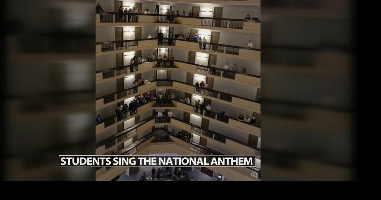 KMEA sings National Anthem at Louisville hotel | Wdrb-video | wdrb.com