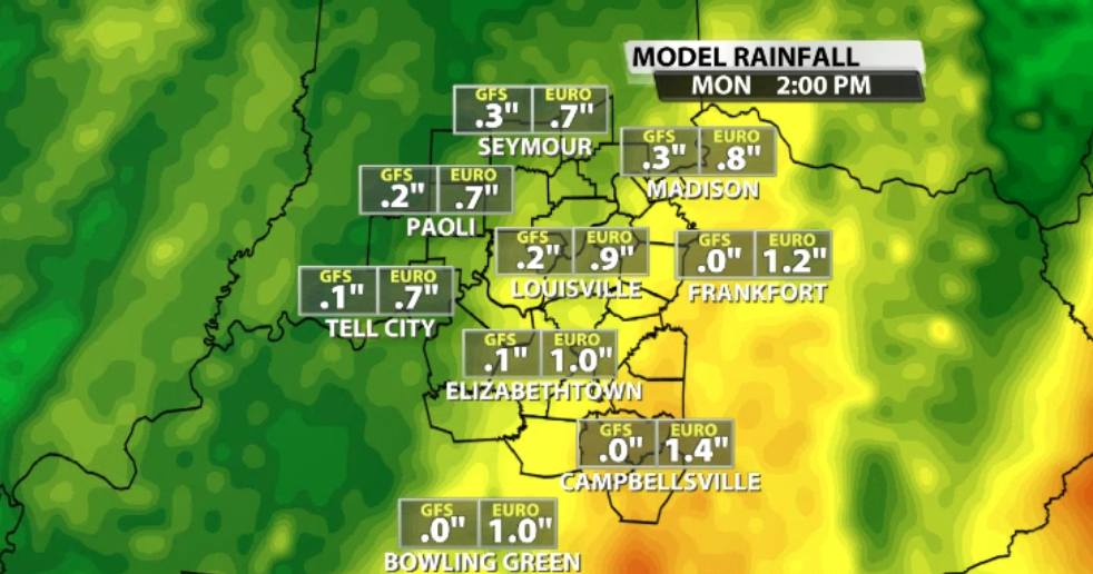 Looking Ahead at Weekend Rain | Weather Blog | wdrb.com