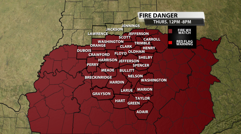 Fire Danger Today and Thursday | Weather Blog | wdrb.com
