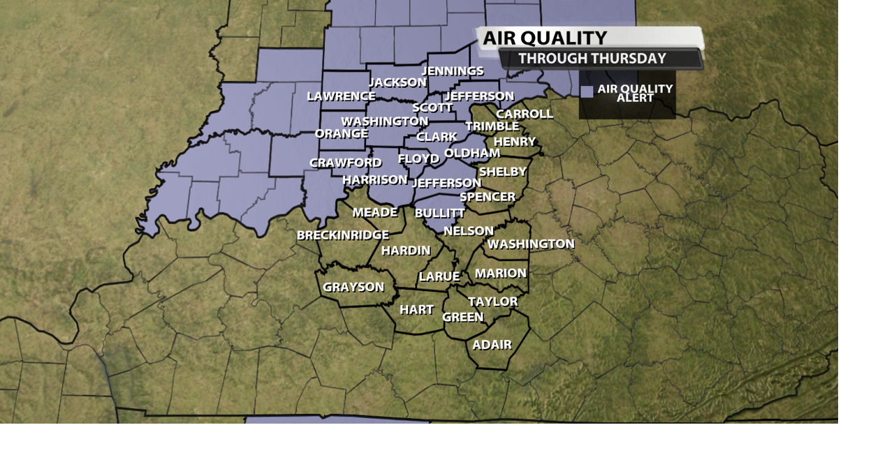 14 COUNTIES Are Currently Under An Air Quality Alert. Which Day You Can ...