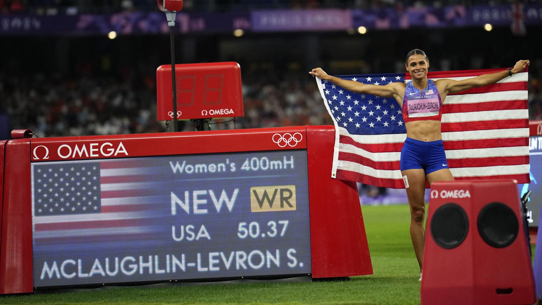 Former UK star Sydney McLaughlin-Levrone breaks world record for ...
