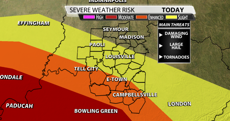 Severe risk update for Wednesday | Weather Blog | wdrb.com
