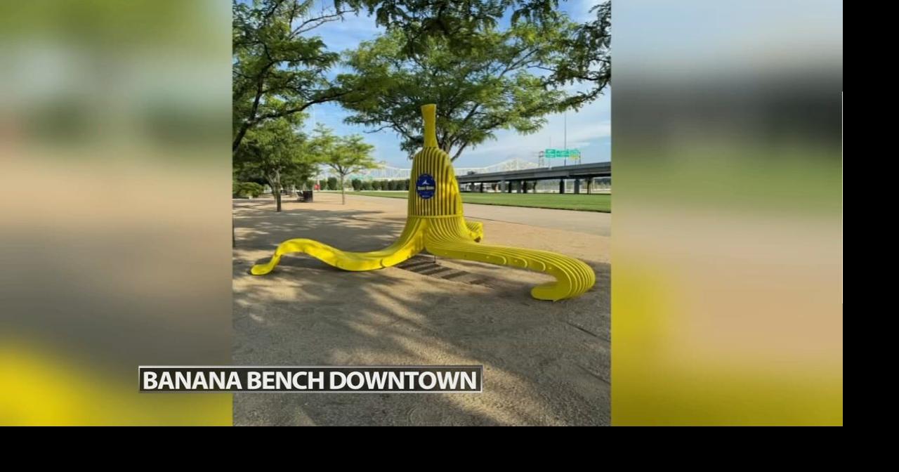 New banana peel-shaped bench is latest art installation at Waterfront ...