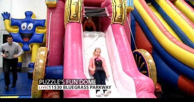 Puzzles Fun Dome offers huge inflatable fun zone, mini golf, zip-lines ...