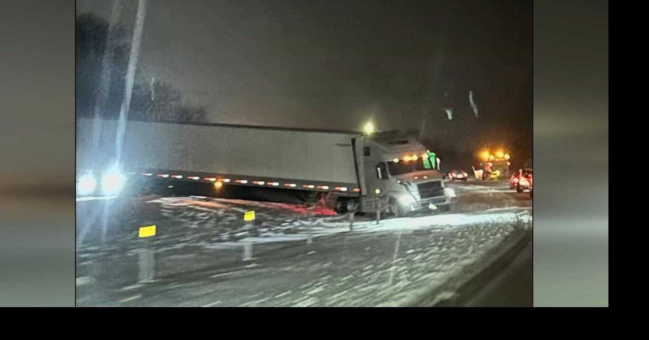 Semis slide off Louisville interstates after overnight snowfall ...