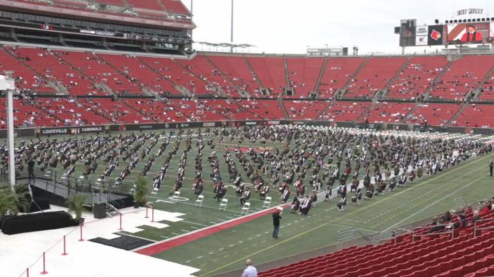 U of L hosts in-person graduation ceremonies at Cardinal Stadium ...
