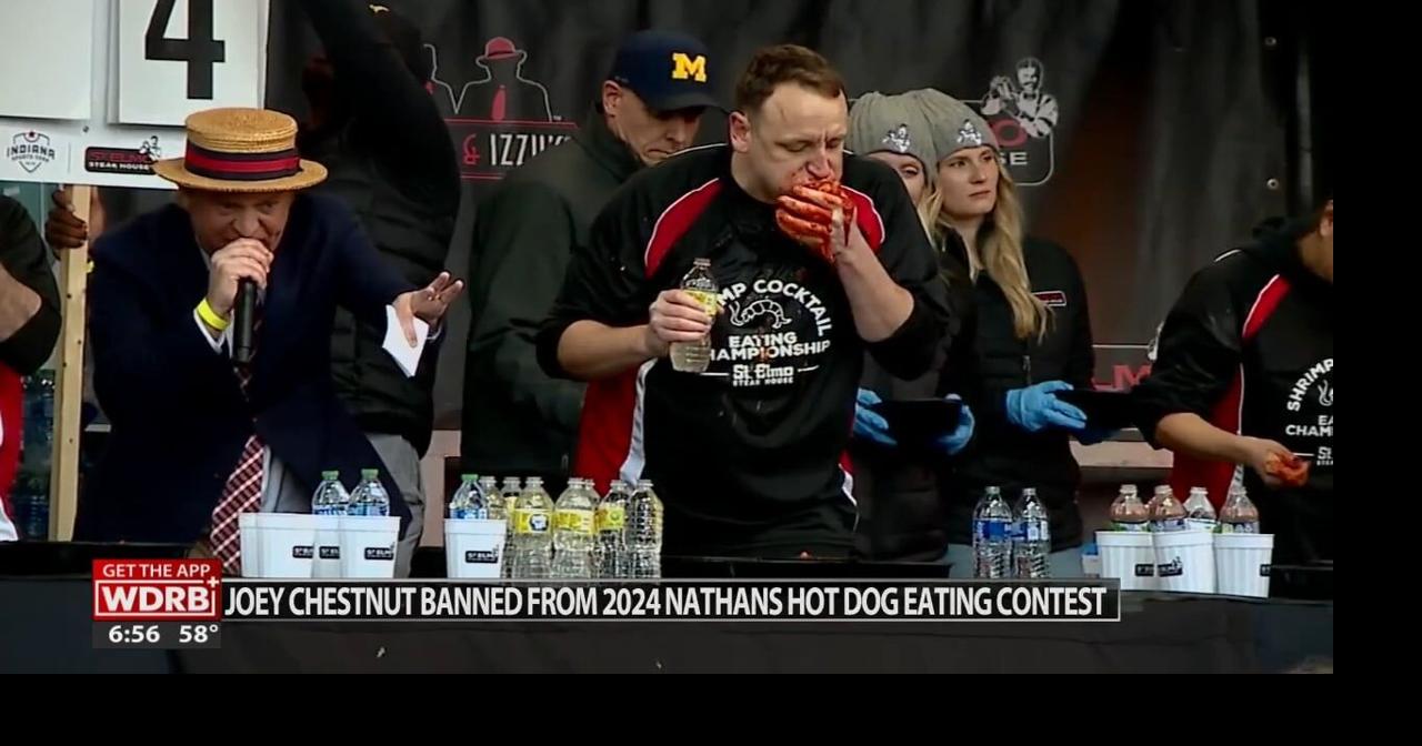 Joey Chestnut banned from hot dog eating contest | | wdrb.com
