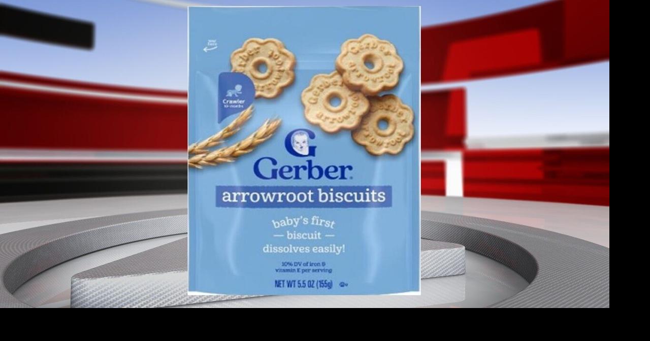 Gerber Arrowroot Biscuits recalled due to possible material ...