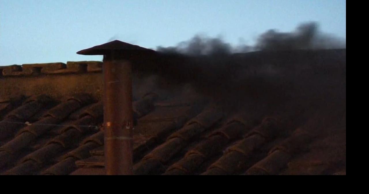 Black smoke pours from Sistine Chapel chimney, indicating no pope was ...