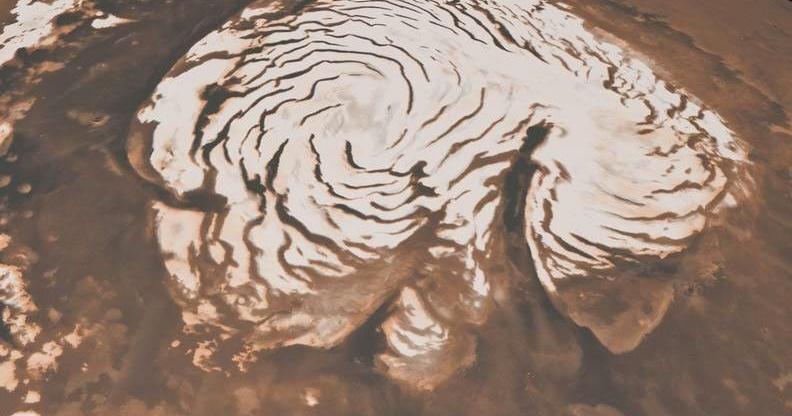 mars polar caps