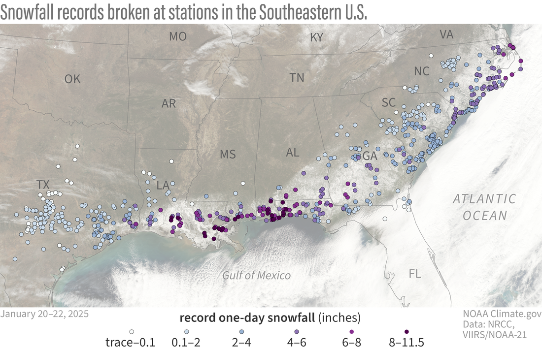 Snowfall Records Broken: Historic January 2025 snowstorm in the ...