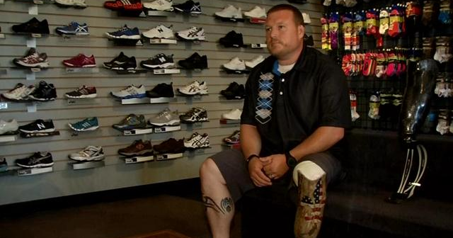 Man who lost foot in accident finds inspiration and support to run ...