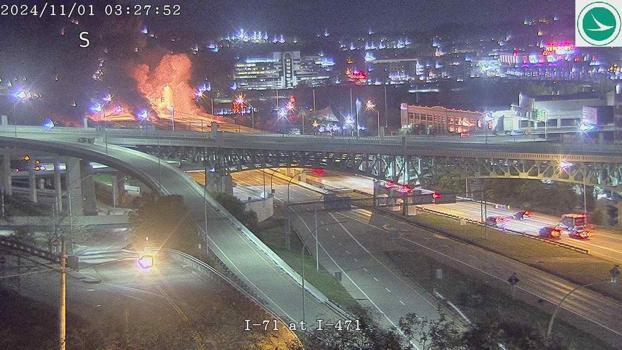 Cincinnati bridge suffers 'significant damage' after fire spreads from ...