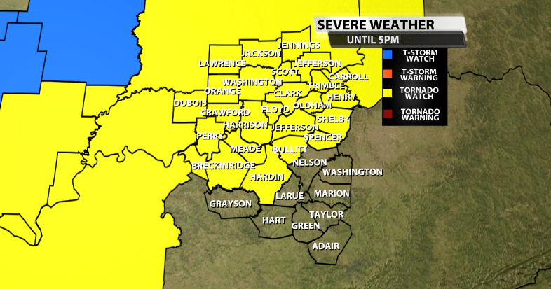 Tornado Watch Issued for Part of the Area | Weather Blog | wdrb.com