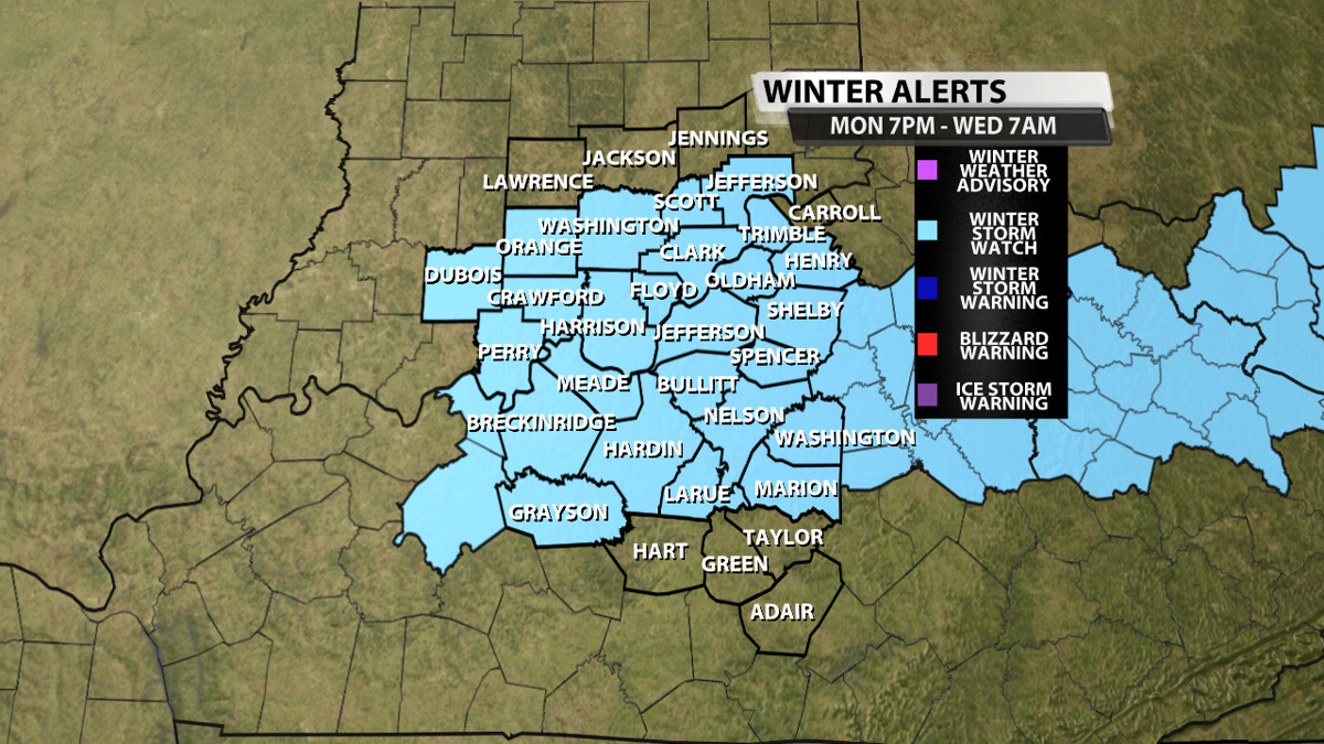 Winter Storm Watch issued for this week | Weather Blog | wdrb.com