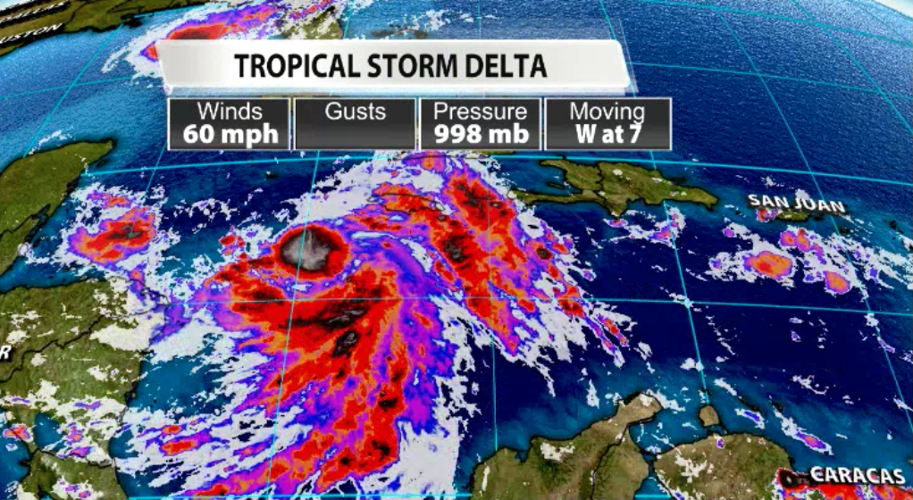 Tropical Storm Delta Forms | Weather Blog | wdrb.com