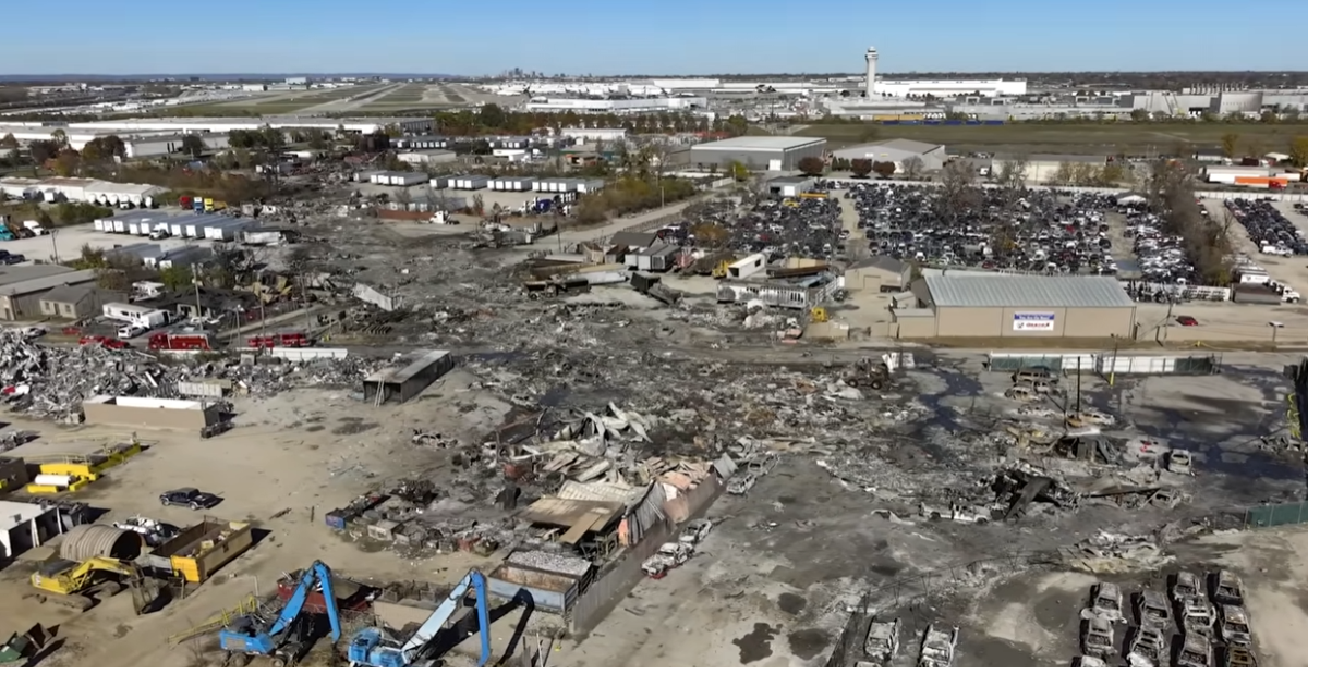 New aerial video shows charred path of UPS plane that crashed in ...