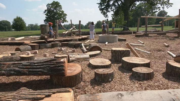 New nature play space opens for children in Louisville's Shawnee Park ...