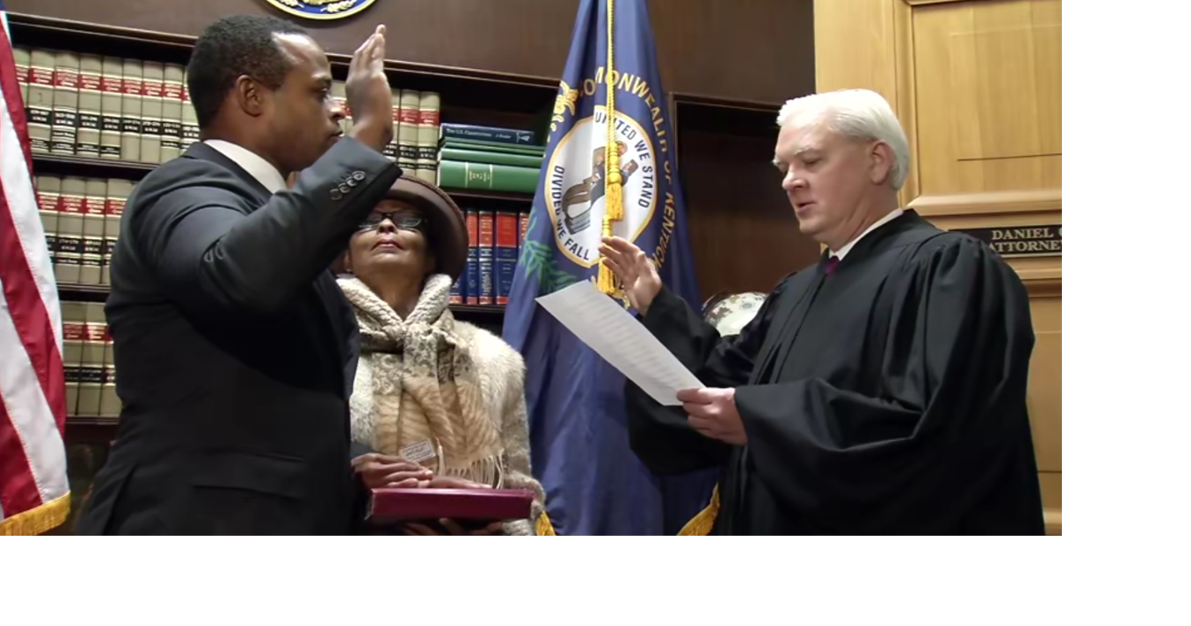 Cameron sworn in as Kentucky's first African American Attorney General ...