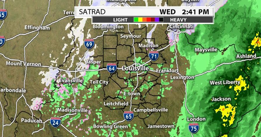 NOWCAST: Rain Changing to Snow | Weather Blog | wdrb.com