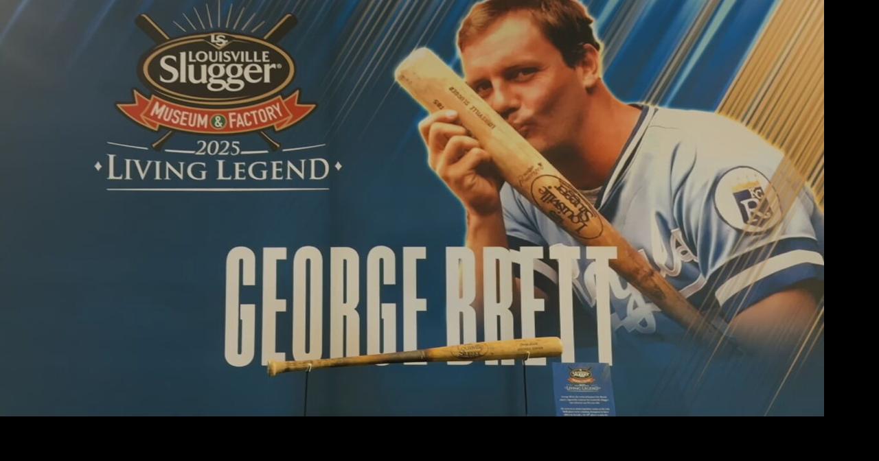 George Brett's famous 'pine tar' bat on display at Louisville Slugger ...
