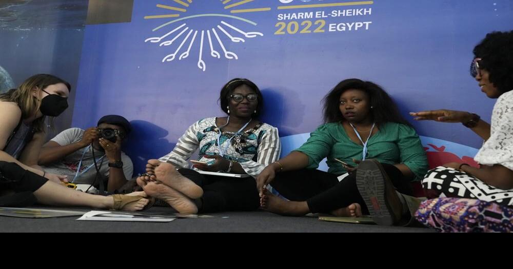 Attendees talk during the COP27 U.N. Climate Summit | | wdrb.com
