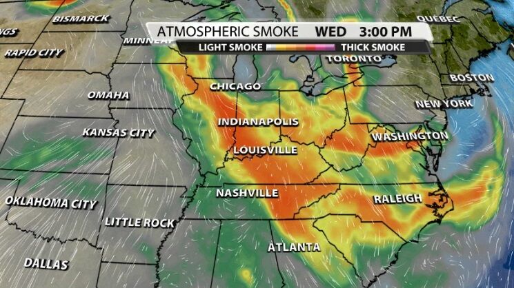 Smoke Causing Haze, Unhealthy Air Quality for All | Weather Blog | wdrb.com