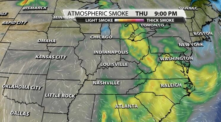Smoke Causing Haze, Unhealthy Air Quality for All | Weather Blog | wdrb.com