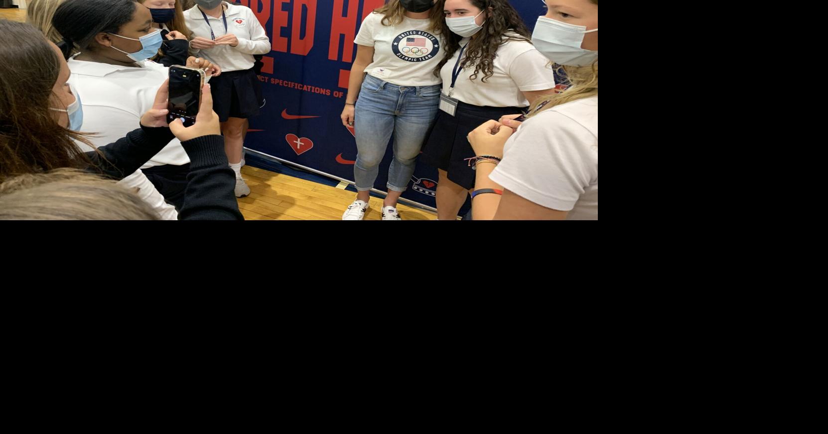 Olympic medalist Brooke Forde stops by Sacred Heart to speak to ...