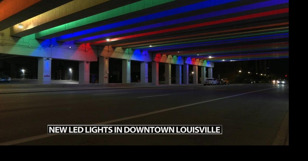 Louisville leaders unveil new underpass LED lighting | Wdrb-video ...