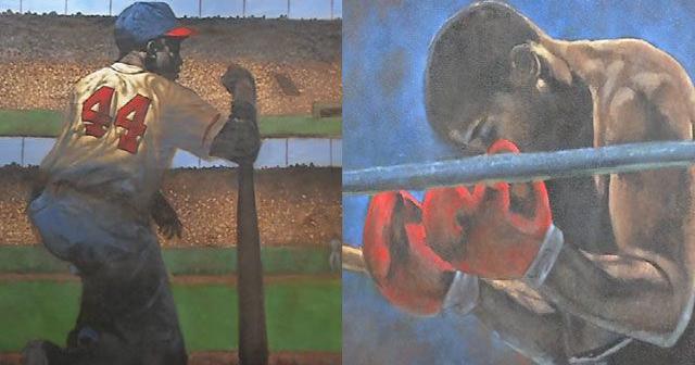 Muhammad Ali, Hank Aaron honored in art exhibit at Louisville Slugger ...