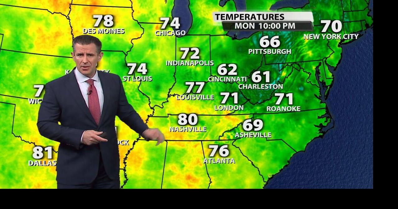 WDRB Meteorologist Marc Weinberg's Monday night forecast | Weather ...
