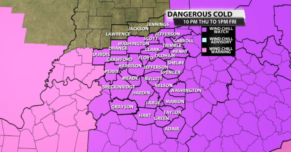 Winter Weather Advisory and Wind Chill Watch Issued for Thursday and ...