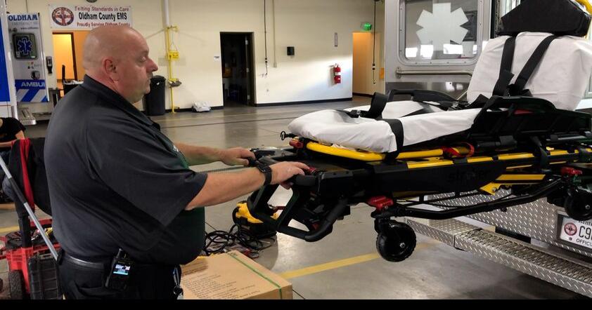Oldham County EMS equips ambulances with new power cots | News from ...