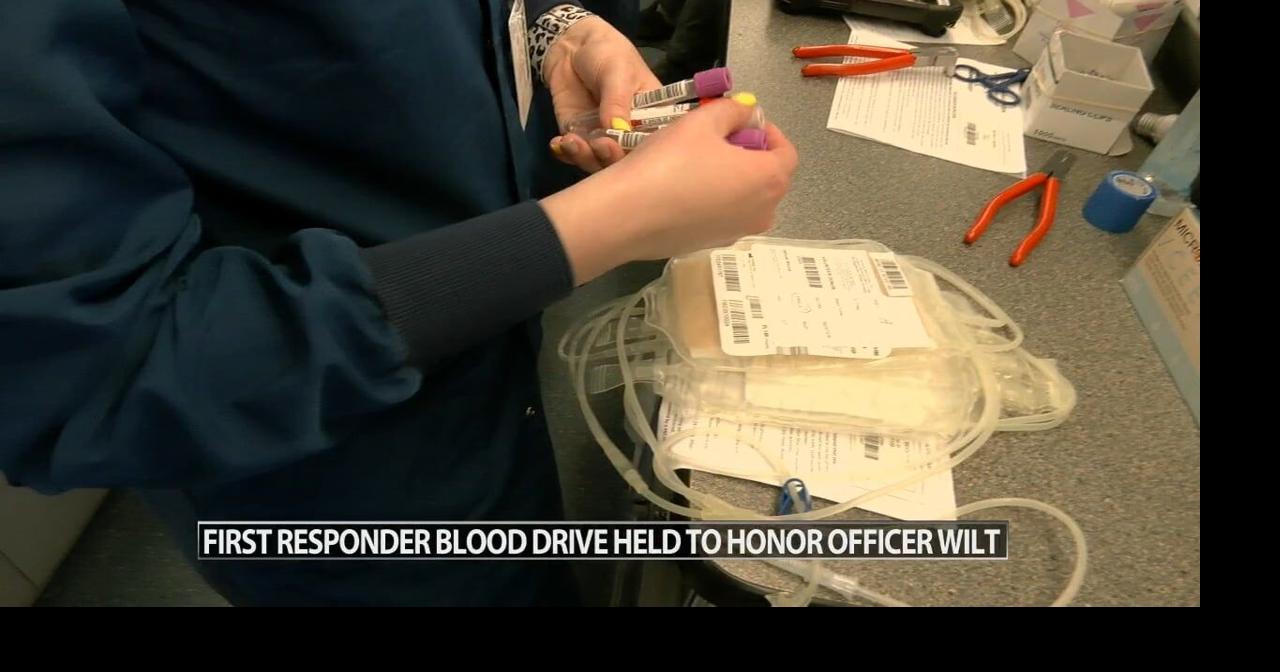 First responder blood drive held to honor Officer Nickolas Wilt | Wdrb ...