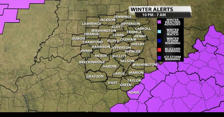 NOWCAST | Rain/Snow Arriving + Winter Weather Advisory | Weather Blog ...