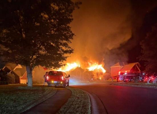 No one injured after large house fire in southern Indiana | Local News ...